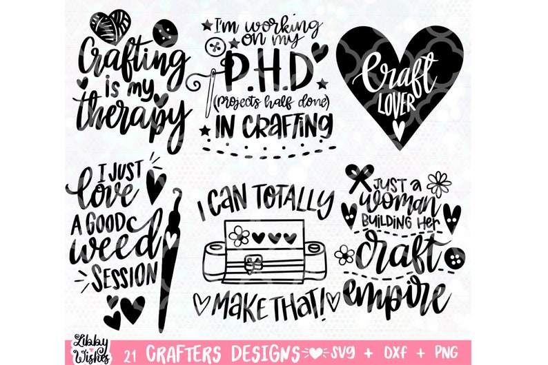 Crafting SVG Bundle Funny Crafting SVG Crafty Svg Crafter - Etsy