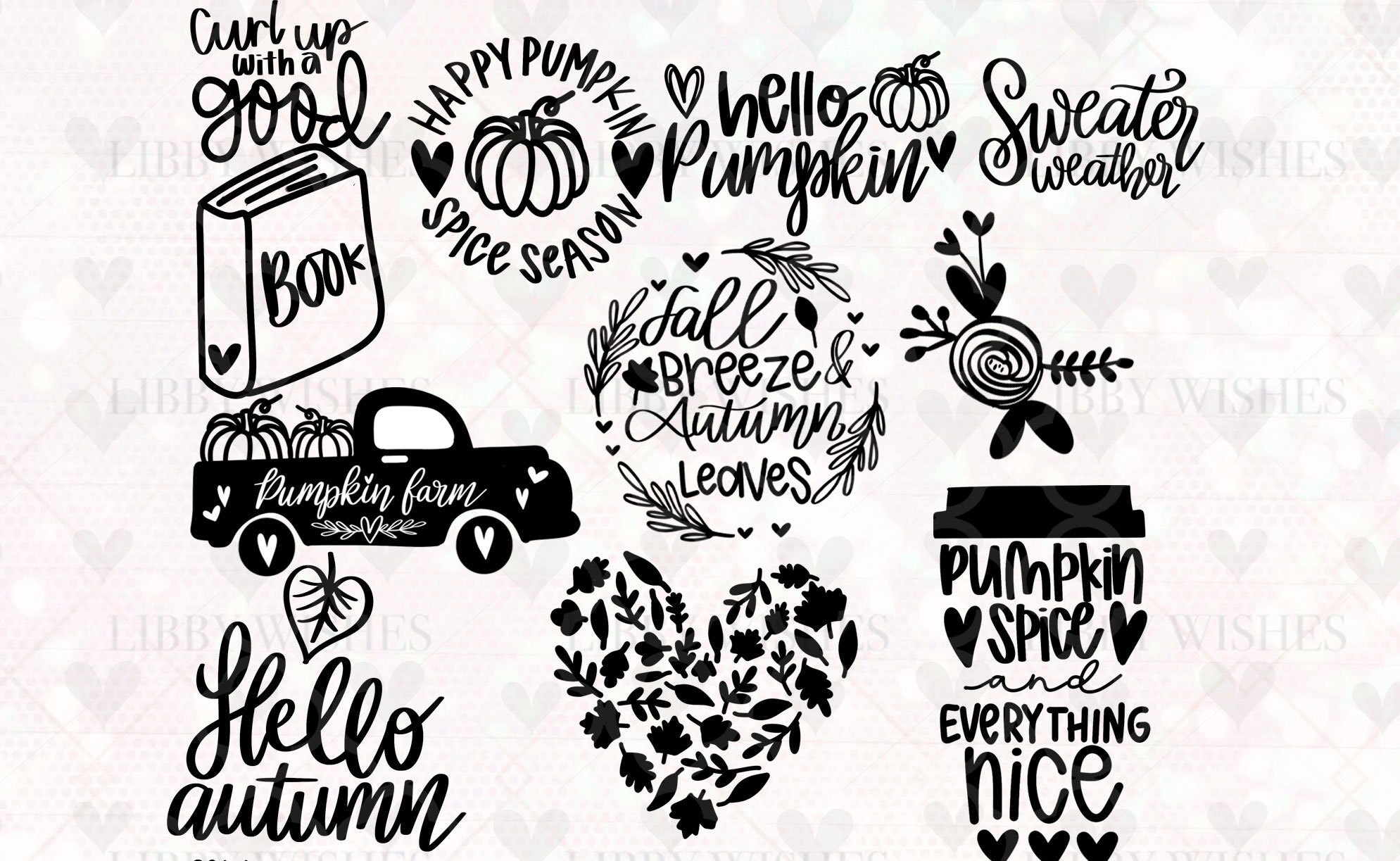 Fall Svg Bundle Fall Svg Happy Fall Svg Autumn Svg Bundle - Etsy