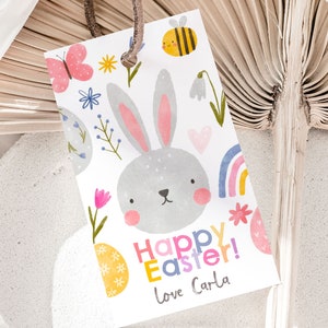 Editable Easter Treat Printable Tags, Printable Easter Gift Tags ...