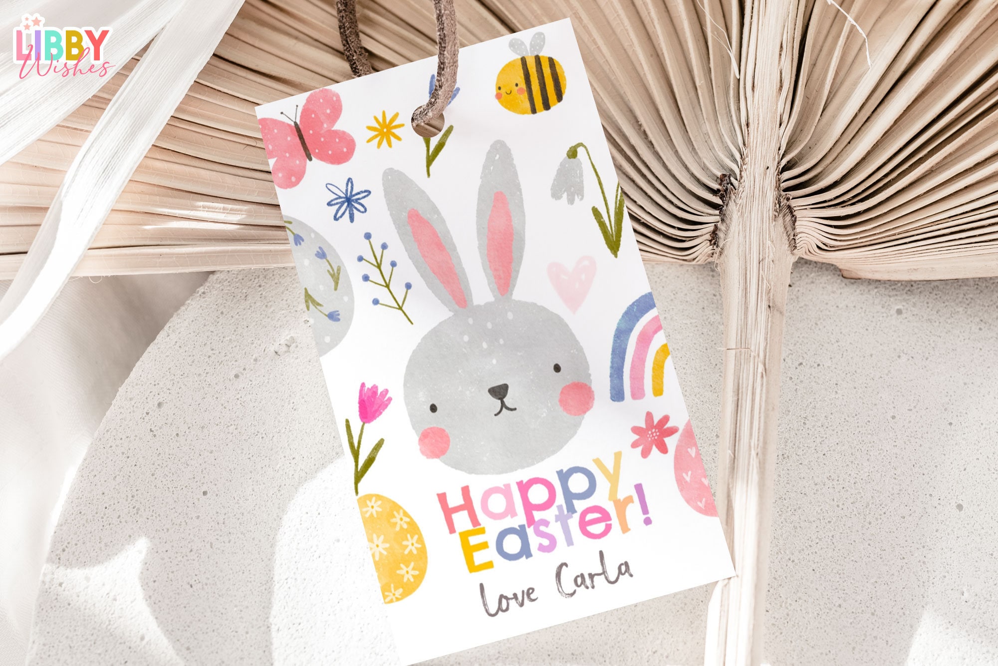 Editable Easter Treat Printable Tags, Printable Easter Gift Tags ...