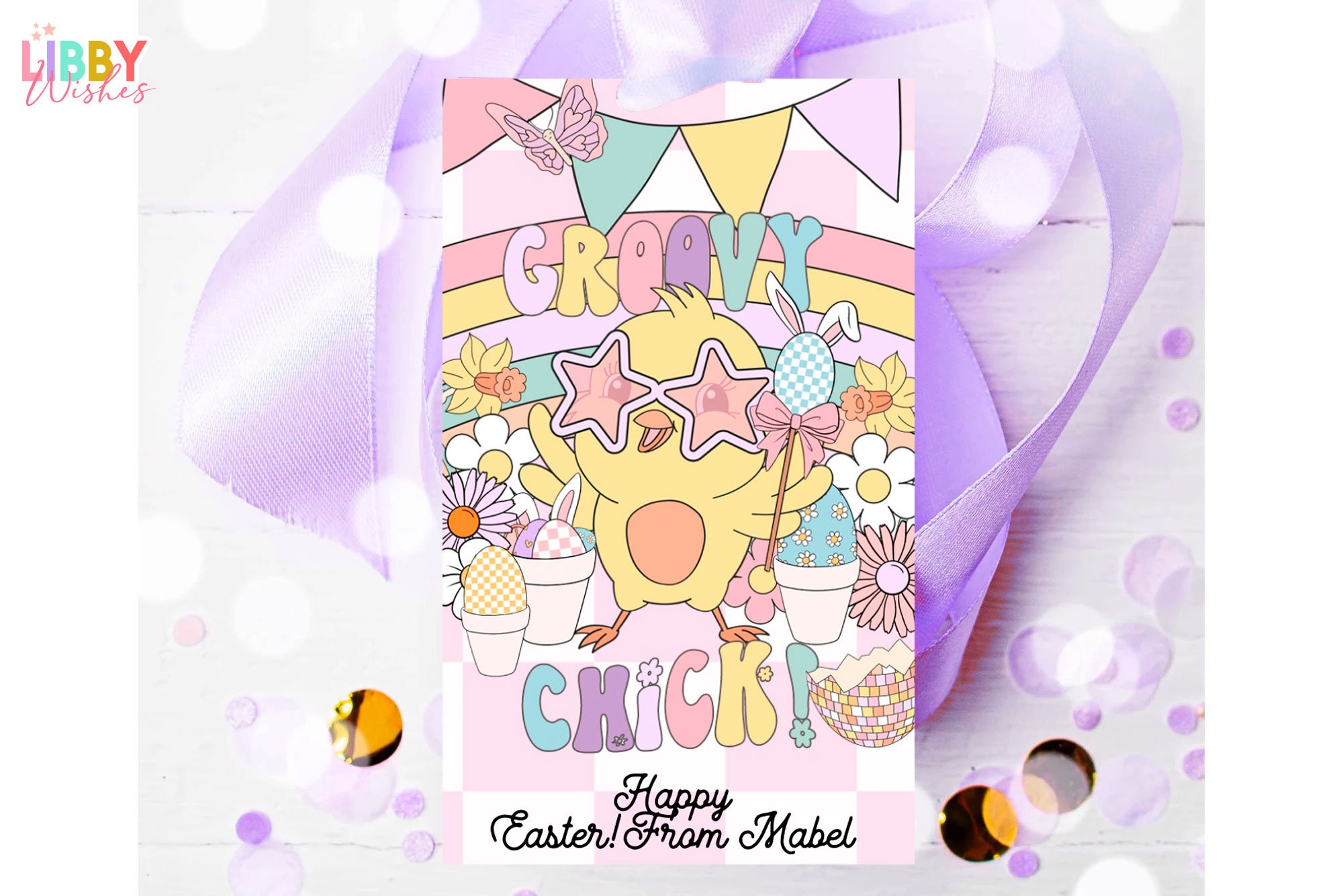 Printable Happy Easter Gift Tag, Editable Easter Bunny Cookie Tags ...