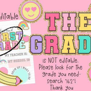 Editable First Day of School Sign First Day of Second Grade Stoney ...