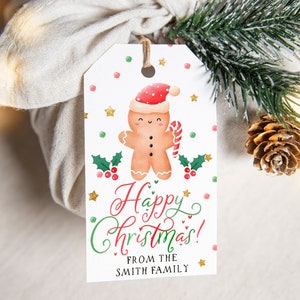 Printable Christmas Gift Tag, Editable Christmas Gift Tag, Christmas ...