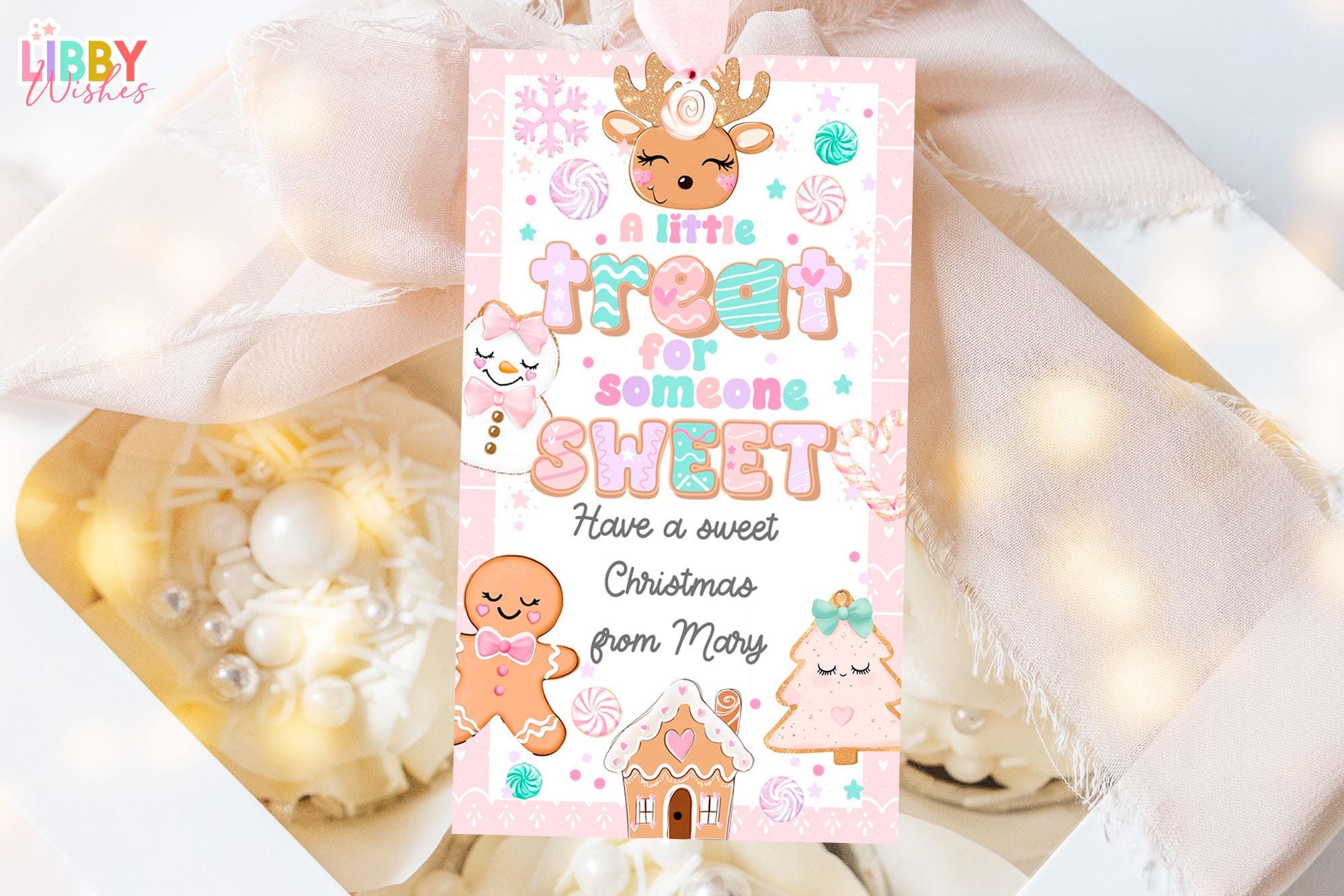 Printable Christmas Treat for Someone Sweet Gift Tag, Christmas Cookie ...