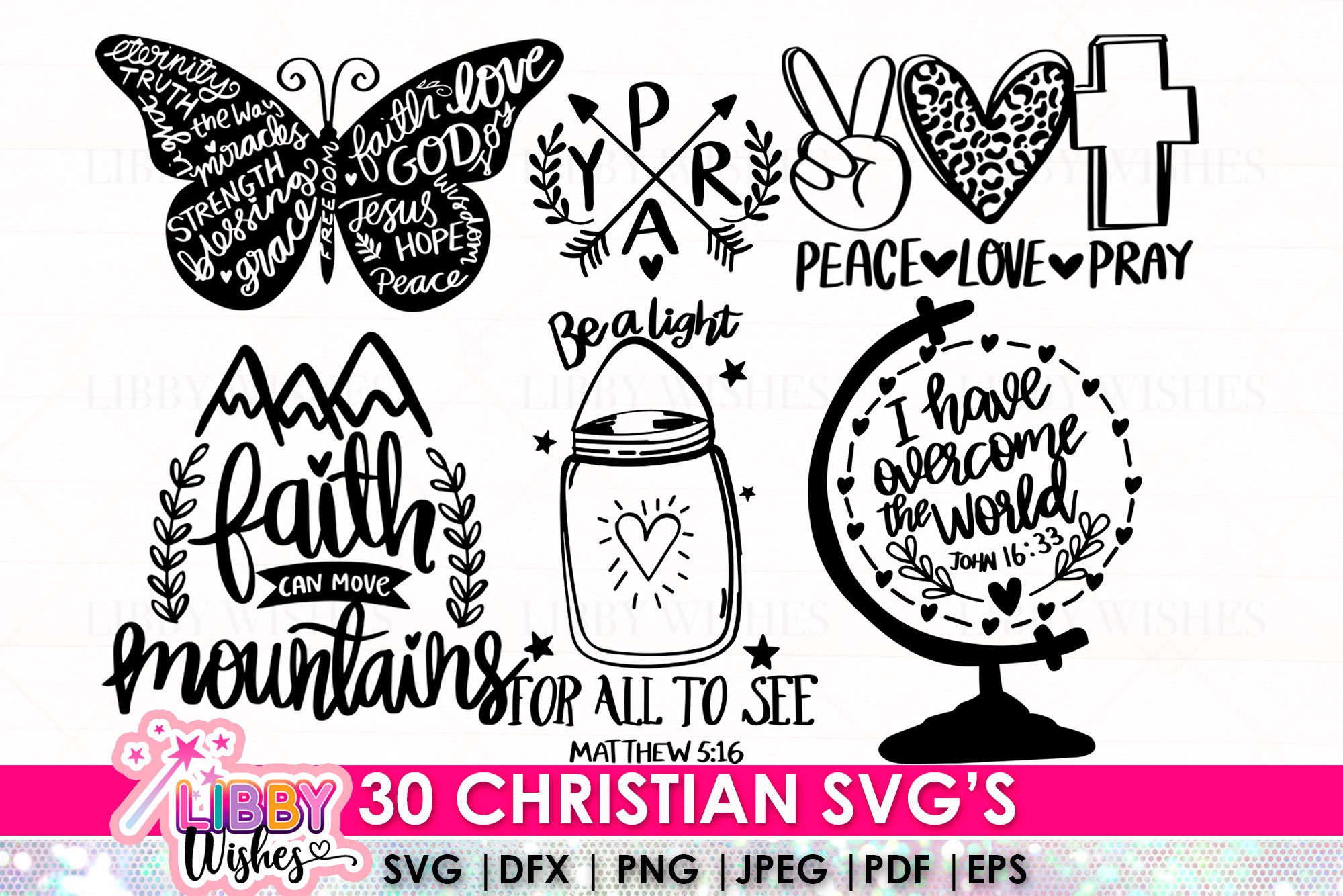 Christian Svg Bundle, Faith Svg, Religious Svg, Bible Verse Svg ...