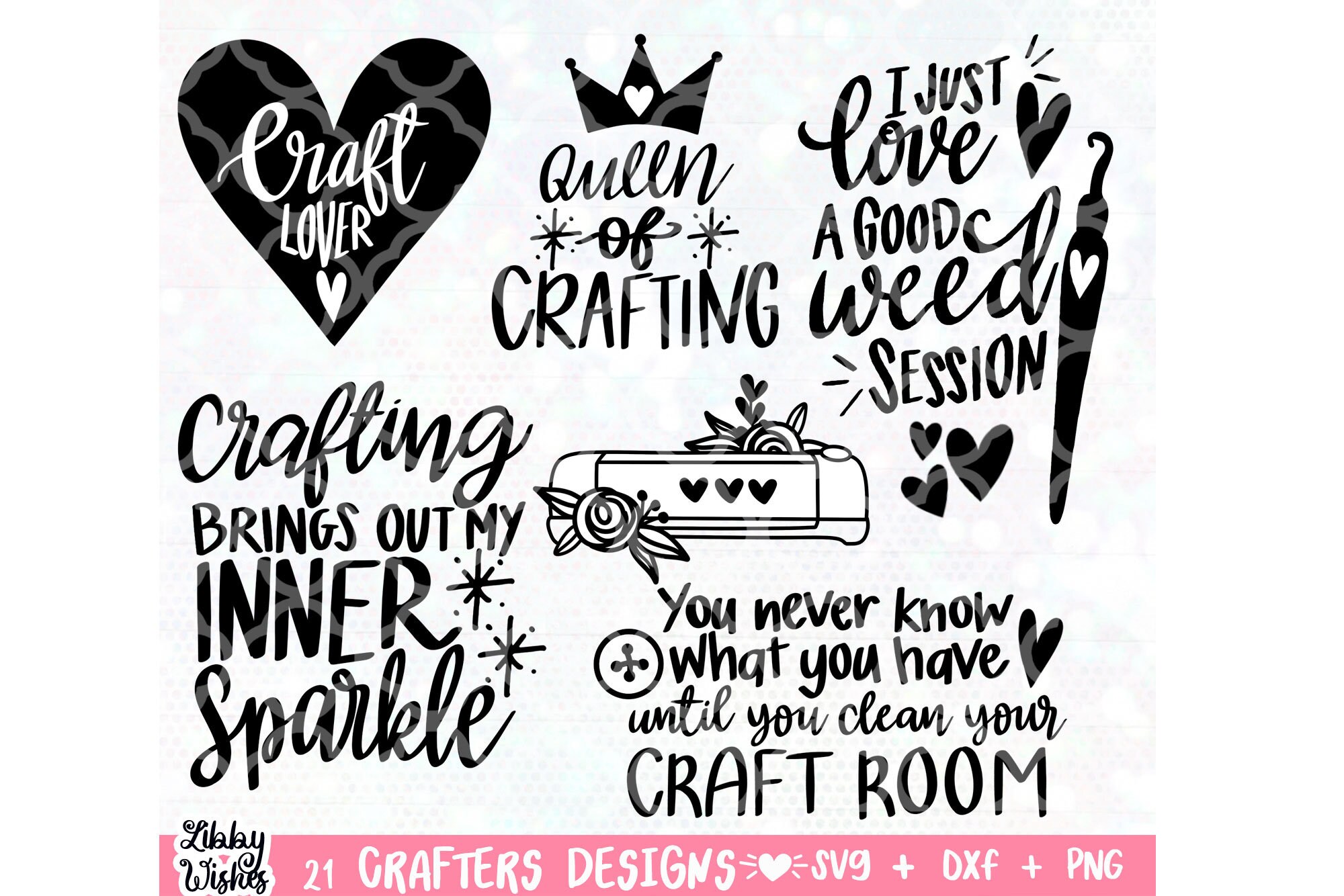 Crafting SVG Bundle Funny Crafting SVG Crafty Svg Crafter - Etsy