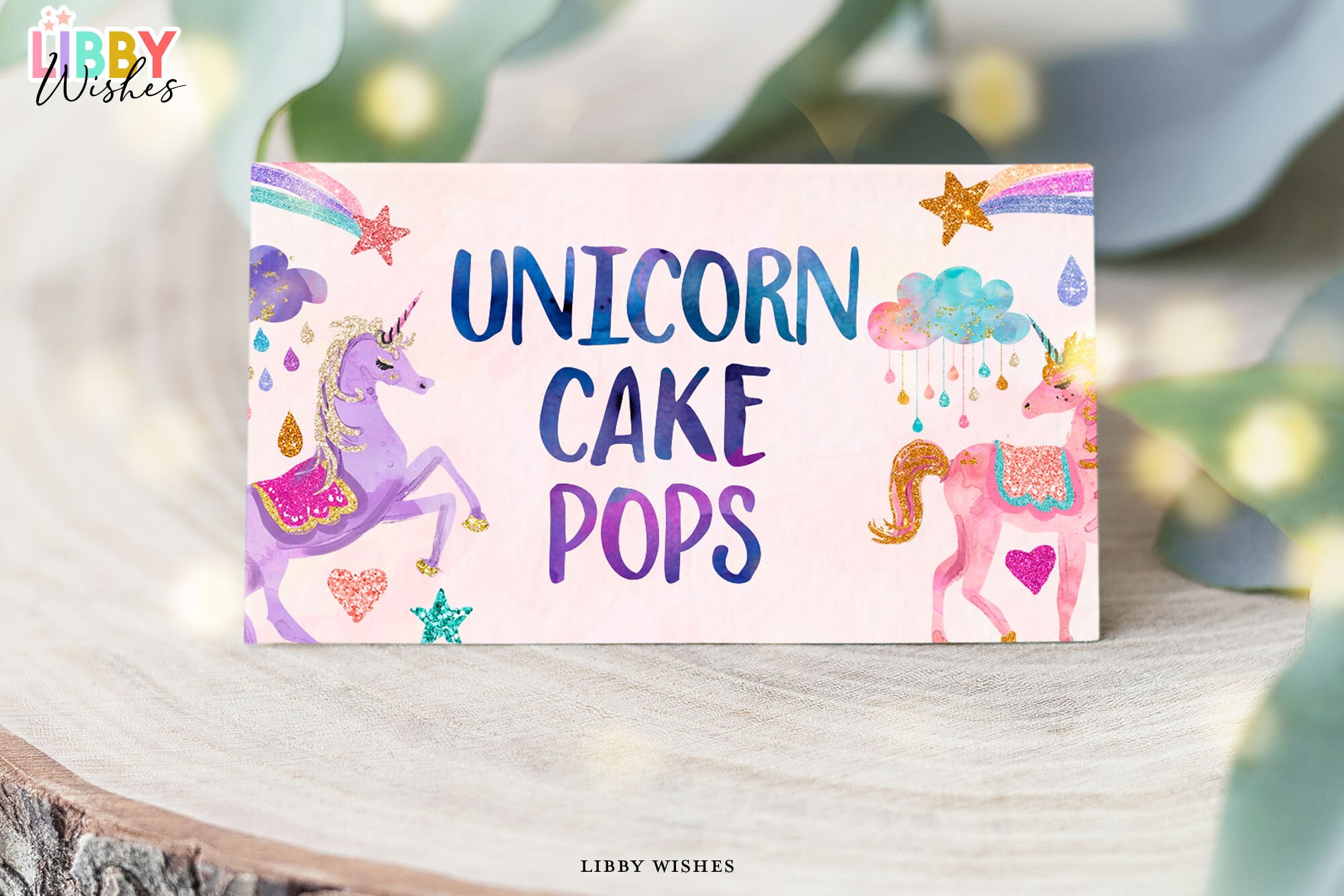Editable Unicorn Food Labels Unicorn Name Place Tent Card - Etsy