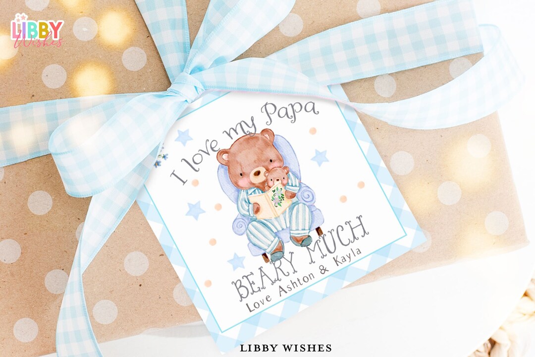 Printable Happy Father's Day Gift Tag, Editable Father's Day Gift Tag ...