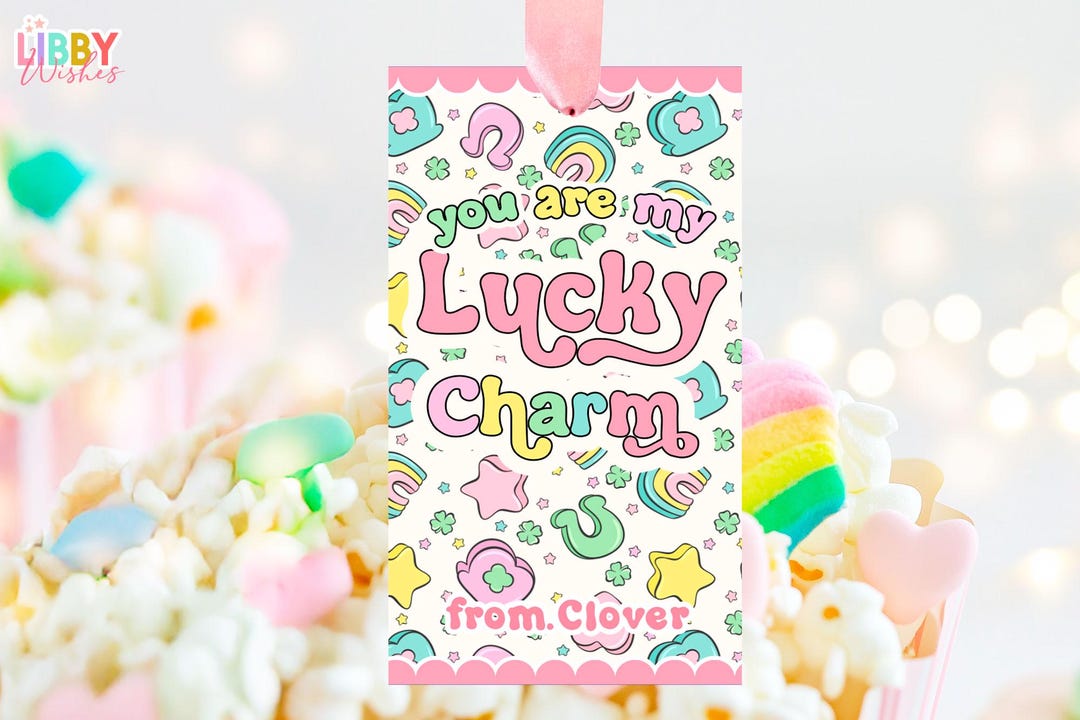 St Patricks Day Bag Tag Printable Saint Patricks Gift Tag for Teacher ...