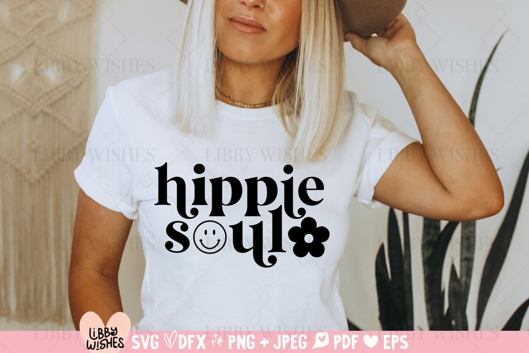 Hippie Soul Svg Hippy Svg Boho Svg Retro Svg Groovy Svg Etsy