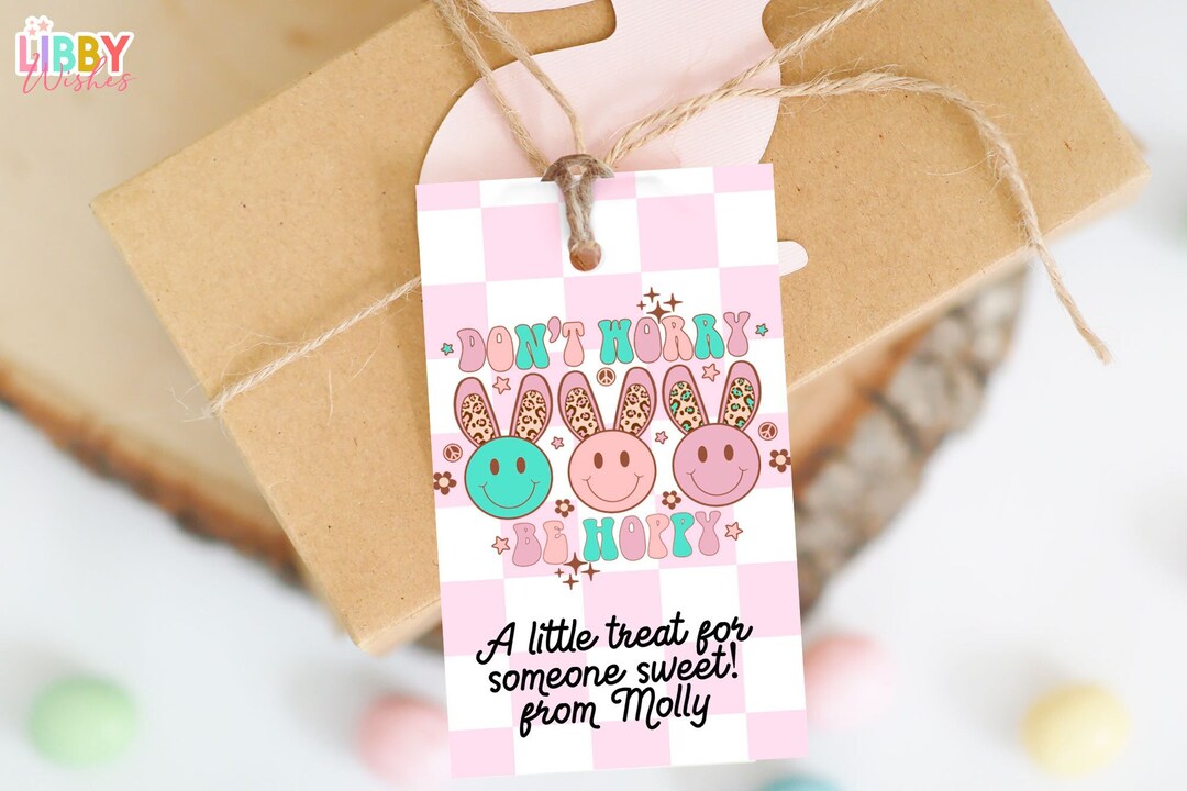 Editable Easter Treat Printable Tags, Printable Easter Gift Tags ...