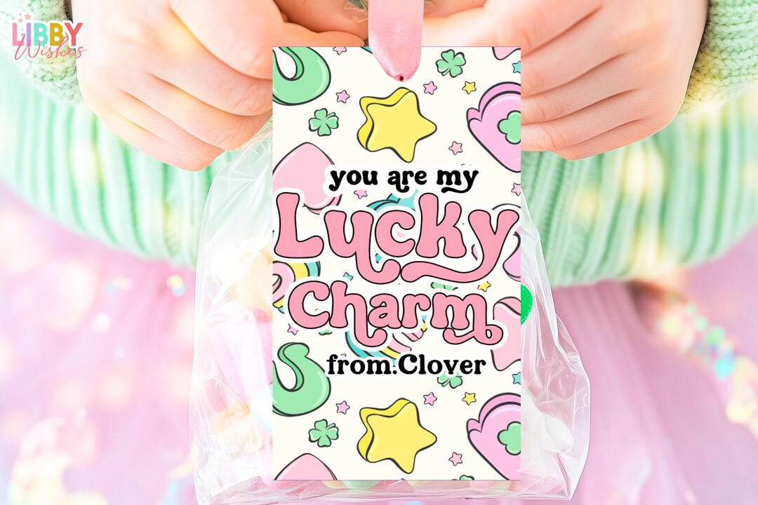 St Patricks Day Bag Tag Printable Saint Patricks Gift Tag for Teacher ...