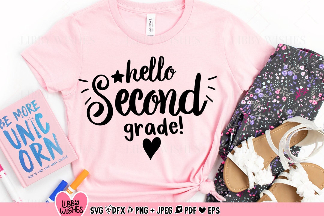 Hola segundo grado svg, Grado escolar svg , segundo grado png, cortar ...