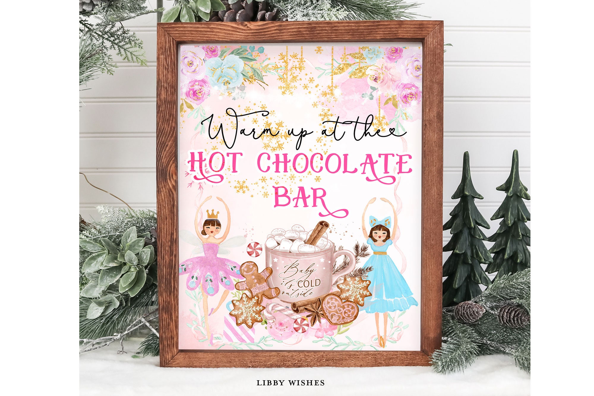 Hot Chocolate Bar Sign Land of Sweets Party Sign Nutcracker - Etsy