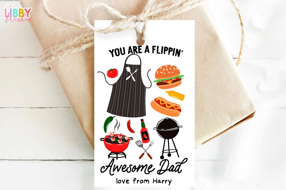Printable Happy Father's Day Gift Tag, Editable Father's Day Gift Tag ...