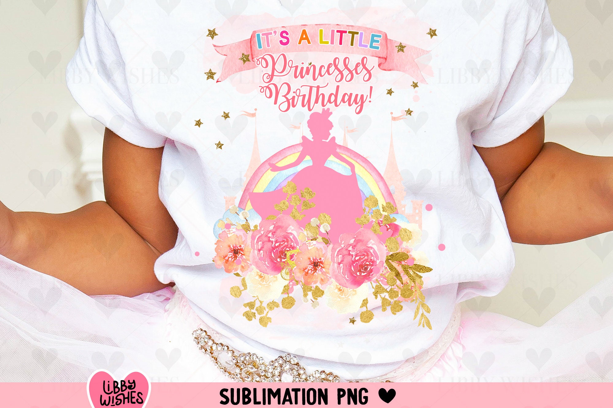 Princess sublimation Birthday shirt designs Girl's | Etsy