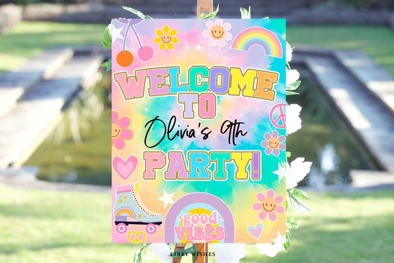 Editable Kids Welcome Sign Birthday Sign Patch Party - Etsy UK