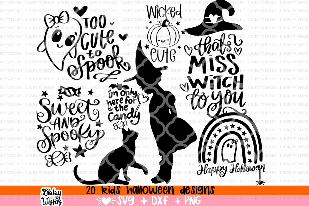 Kids Halloween SVG Bundle, Children's Halloween SVG, Toddler Svg ...