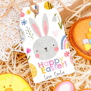 Editable Easter Treat Printable Tags, Printable Easter Gift Tags ...