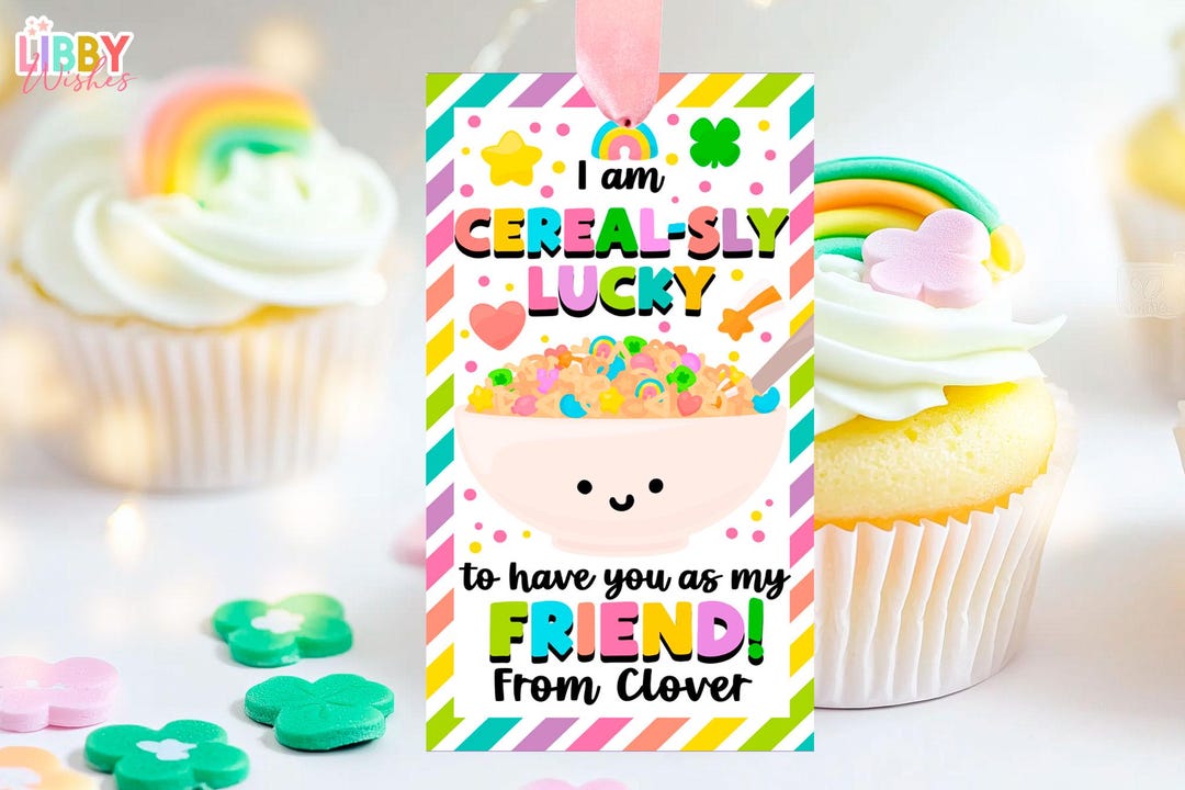 St Patricks Day Bag Tag Printable Saint Patricks Gift Tag for Friend ...