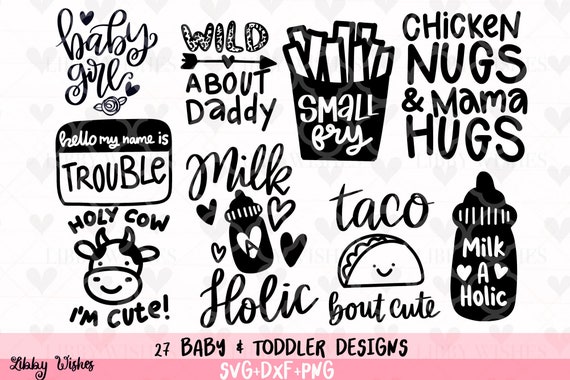 Baby Svg Bundle Toddler Svg Bundle Funny Baby Svg Newborn - Etsy