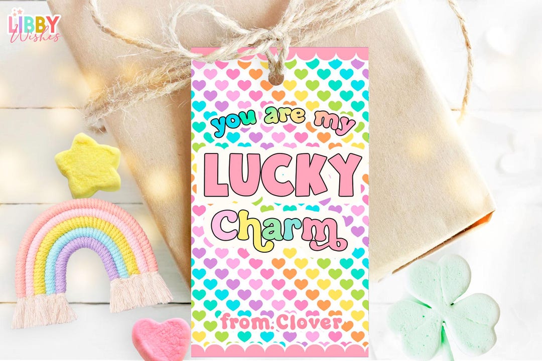 St Patricks Day Bag Tag Printable Saint Patricks Gift Tag for Teacher ...