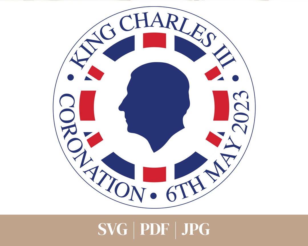 King Charles III Coronation Crown, British Svg, Pdf, Jpeg, Digital ...