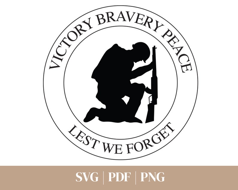 Remembrance Day Emblem: Lest We Forget SVG PNG PDF (digital Download ...