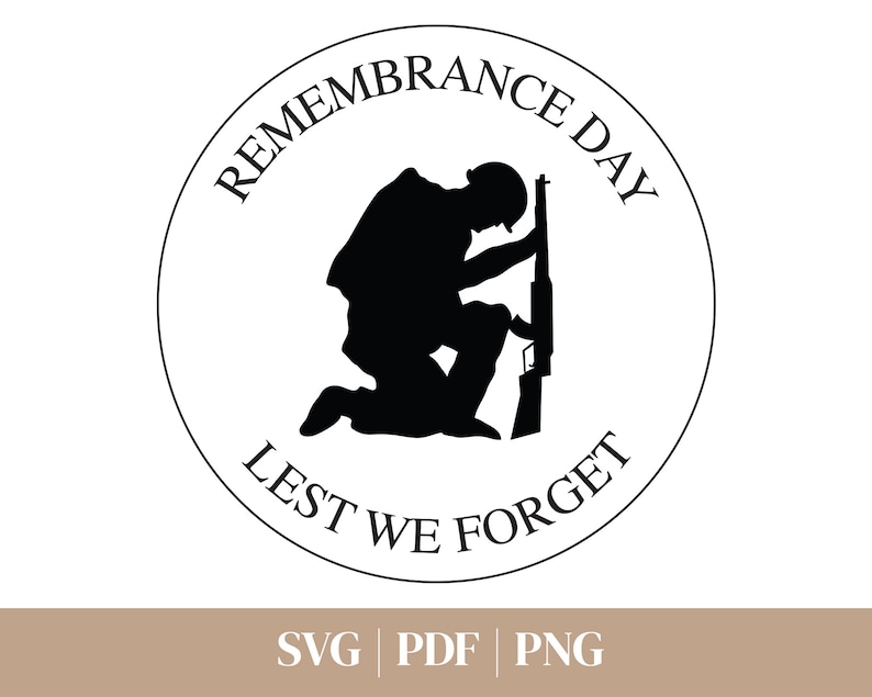 Lest We Forget Svg Remembrance Day PNG Poppy Svg Lest We - Etsy