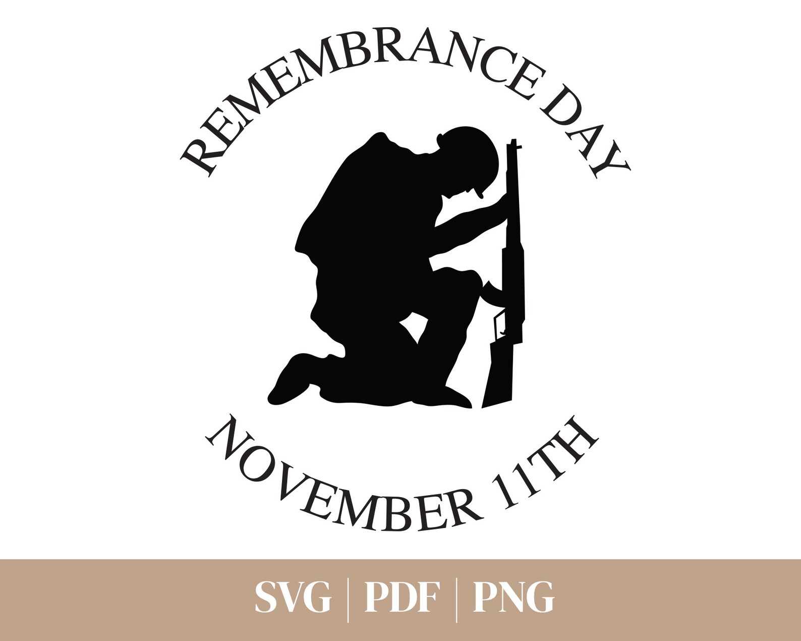 Remembrance Day Soldier Emblem (SVG, PDF, PNG) - Etsy Canada