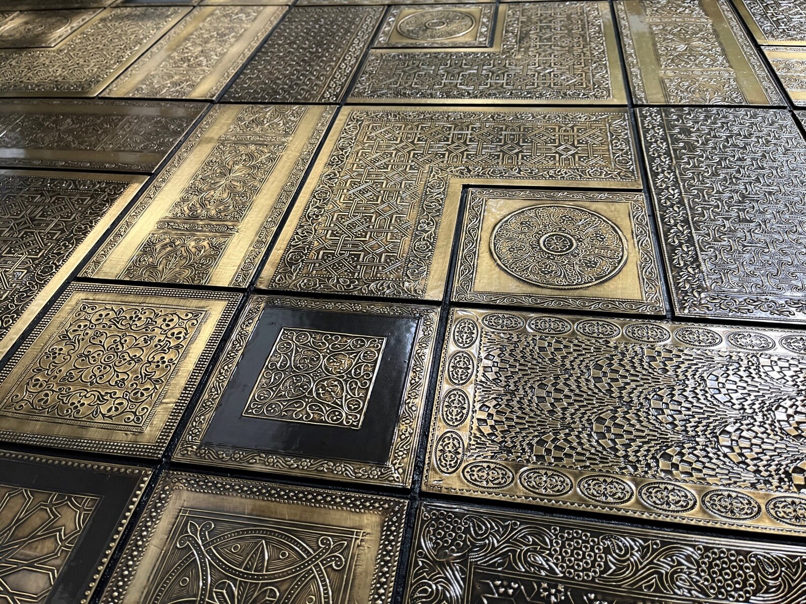 Wall Panel Metal Moroccan Combos Gold - Etsy