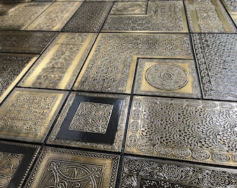 Large Metal Wall Tiles XXL 39x 39 Matte or Shiny - Etsy