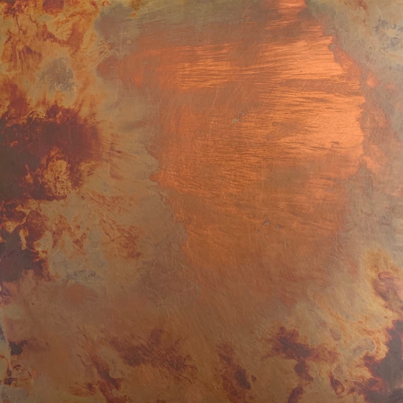 Patina Copper Satin Aged wall tiles 30x6 | Etsy