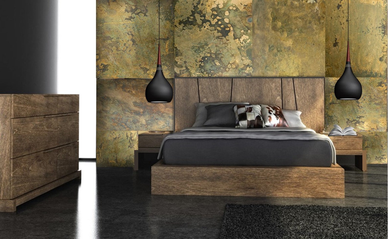 Patina Copper Flames Wall Tiles - Etsy Ireland