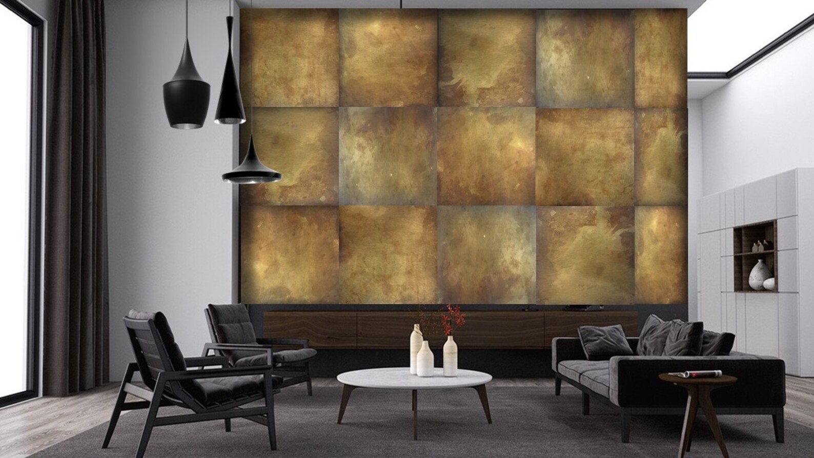 Patina Copper Satin Aged Wall Tiles - Etsy UK