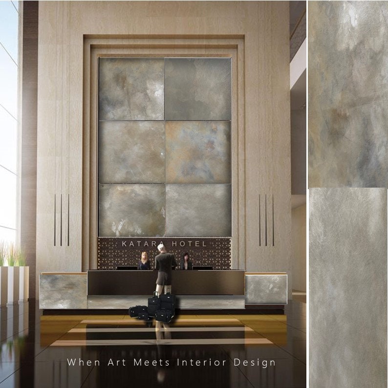 Large Metal Wall Tiles XXL 39"x 39" Matte or Shiny Finish - Etsy