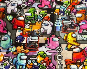 Among Us Fabric | Etsy