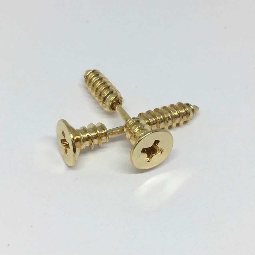 Screw Stainless Steel Earrings Gold / Silver / Rainbow Multi | Etsy