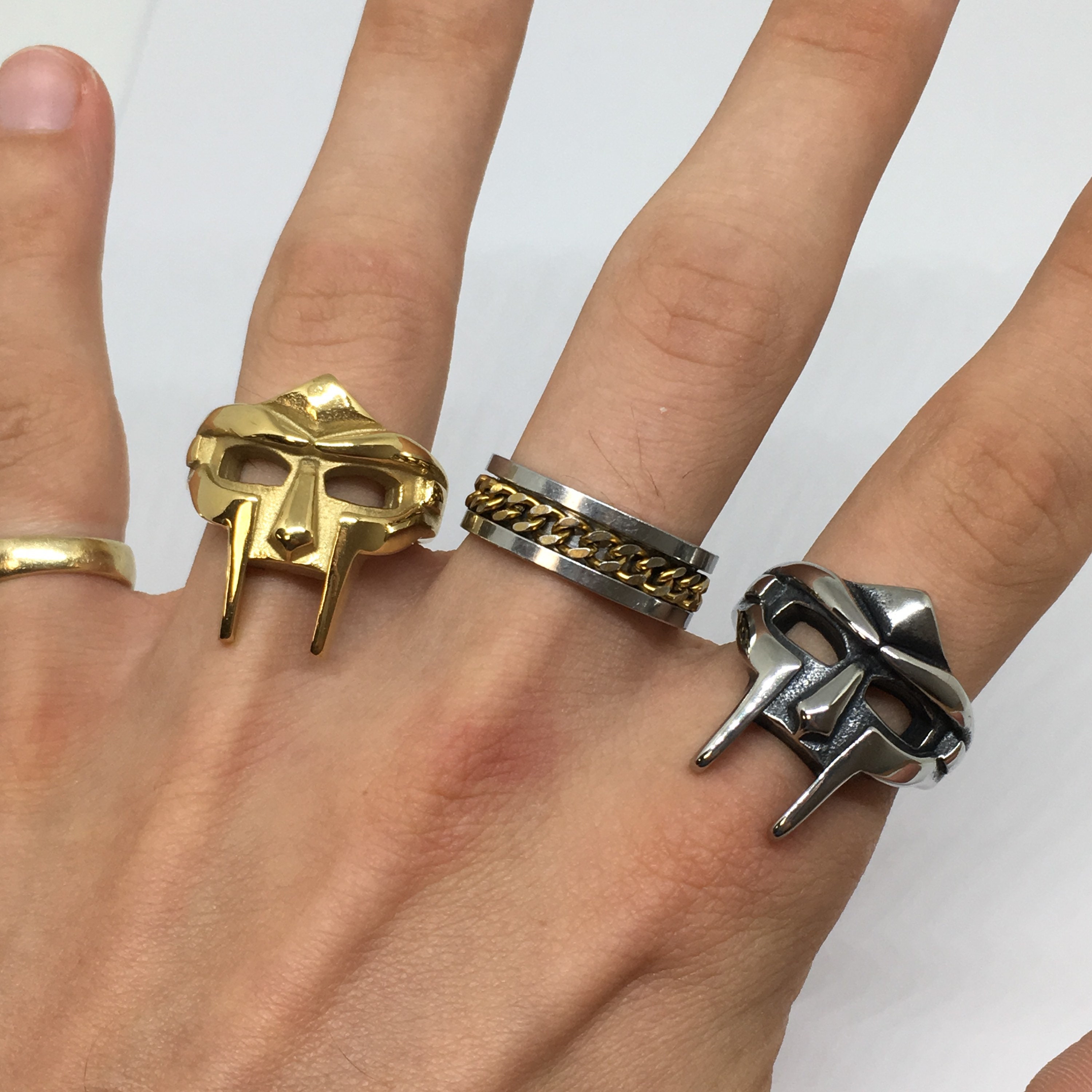 MF DOOM ステンレススチールリング | グラディエーター MF DOOM ステンレススチールリング | グラディエーター