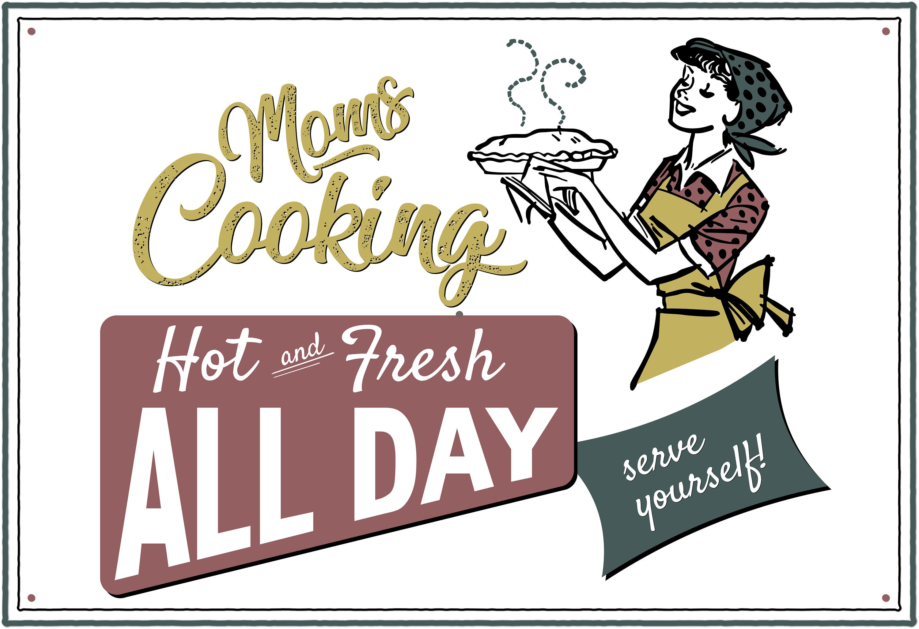 Kitchen Art Design Poster Retro Poster Wall Art Kitchen | Etsy