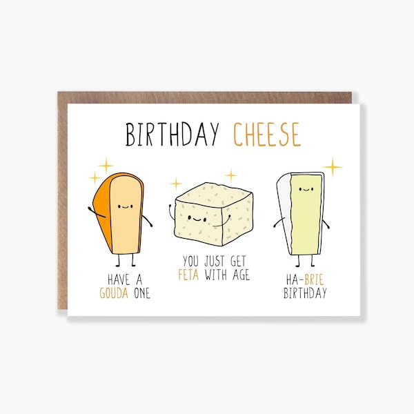 Cheese Card - Etsy
