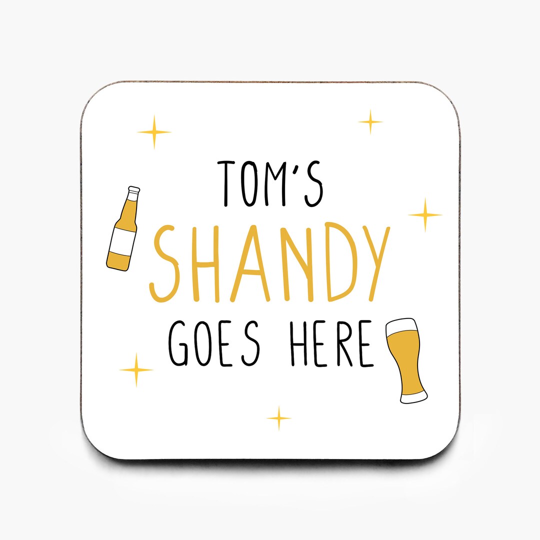 Personalised Shandy Coaster: Funny Beer & Cider Christmas Gift - Etsy
