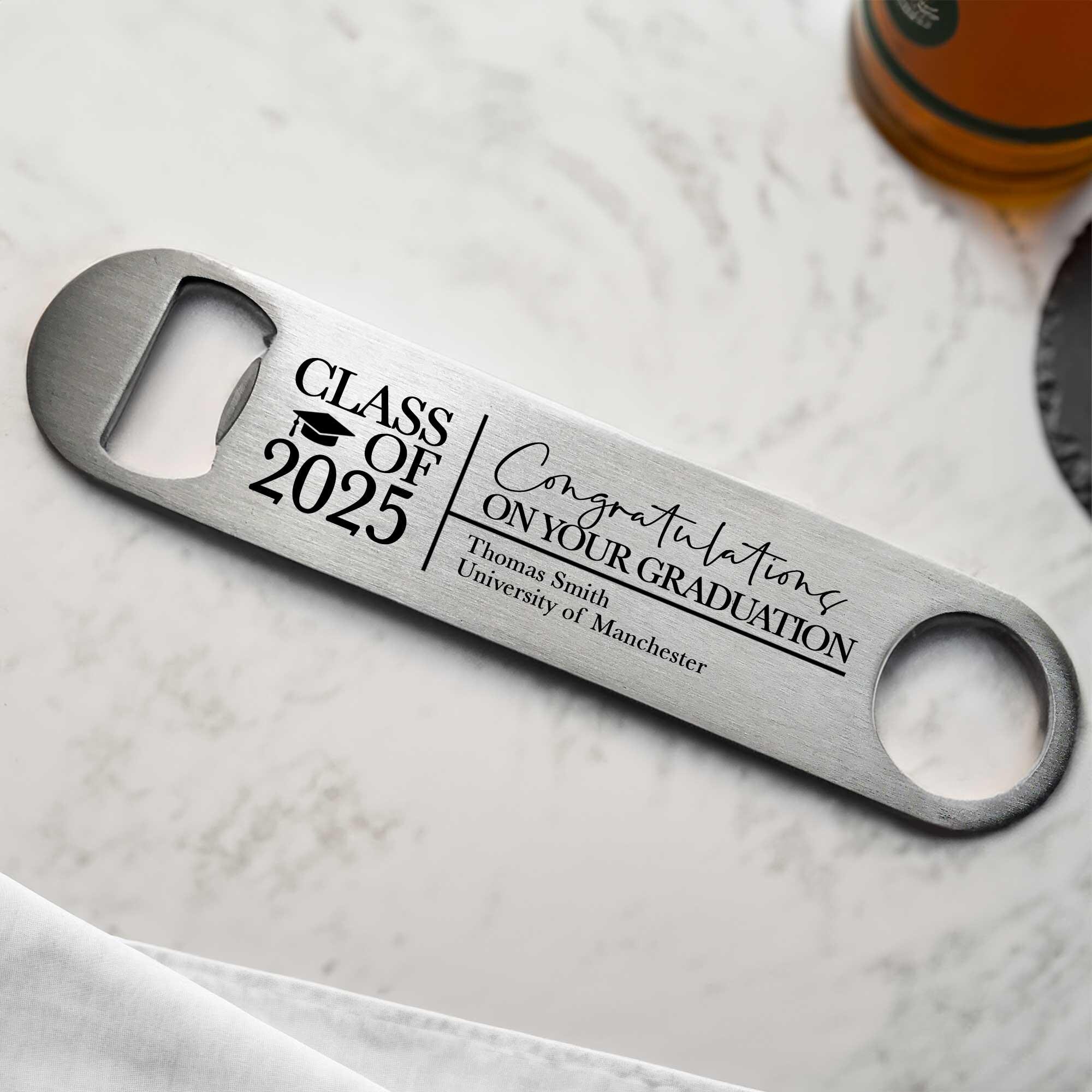Personalised Graduation Bottle Opener: Class of 2025 Gift, Graduation ...