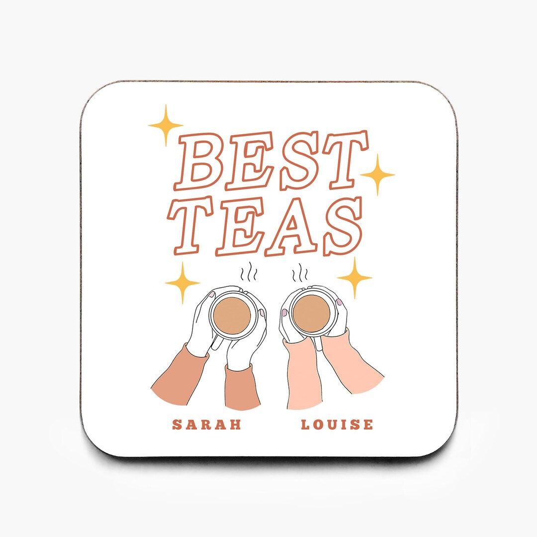 Personalised Besties Coaster | Best Friend Gift - Etsy
