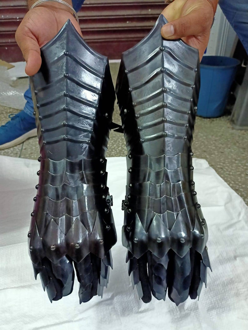 Medieval Nazgul Gloves Medieval Steel Armor Gloves Gauntlets - Etsy
