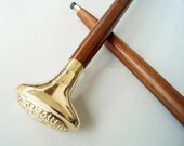 Designer Style Wooden Walking Stick Cane Brass Handel - Etsy