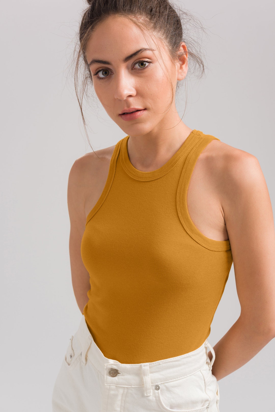 Orange Tank Top - Country Tank Top - Funny Shirt - Orange Cotton T ...