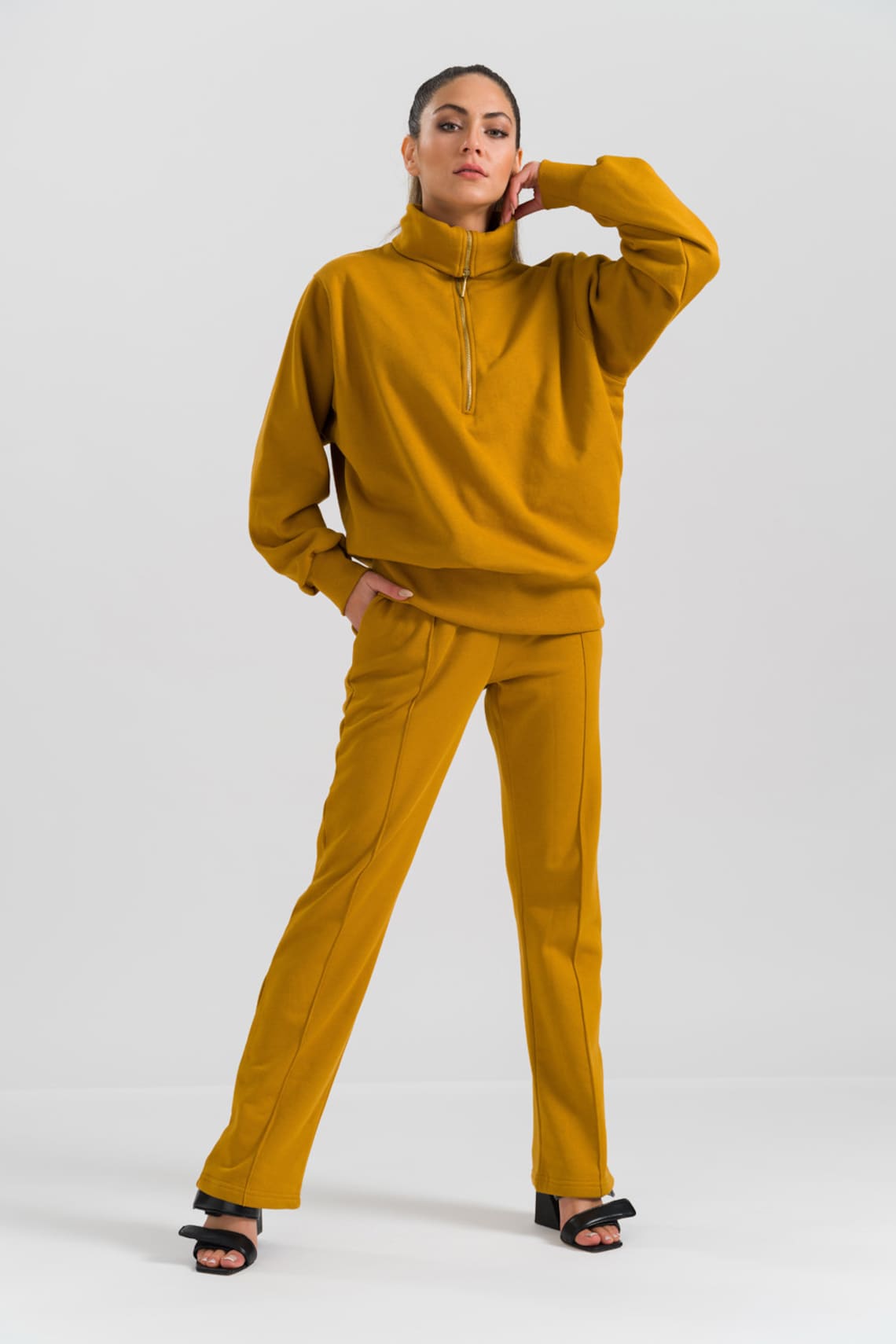 Women Cozy Fleece High-rise Sweatpants %100 Organic Cotton - Etsy