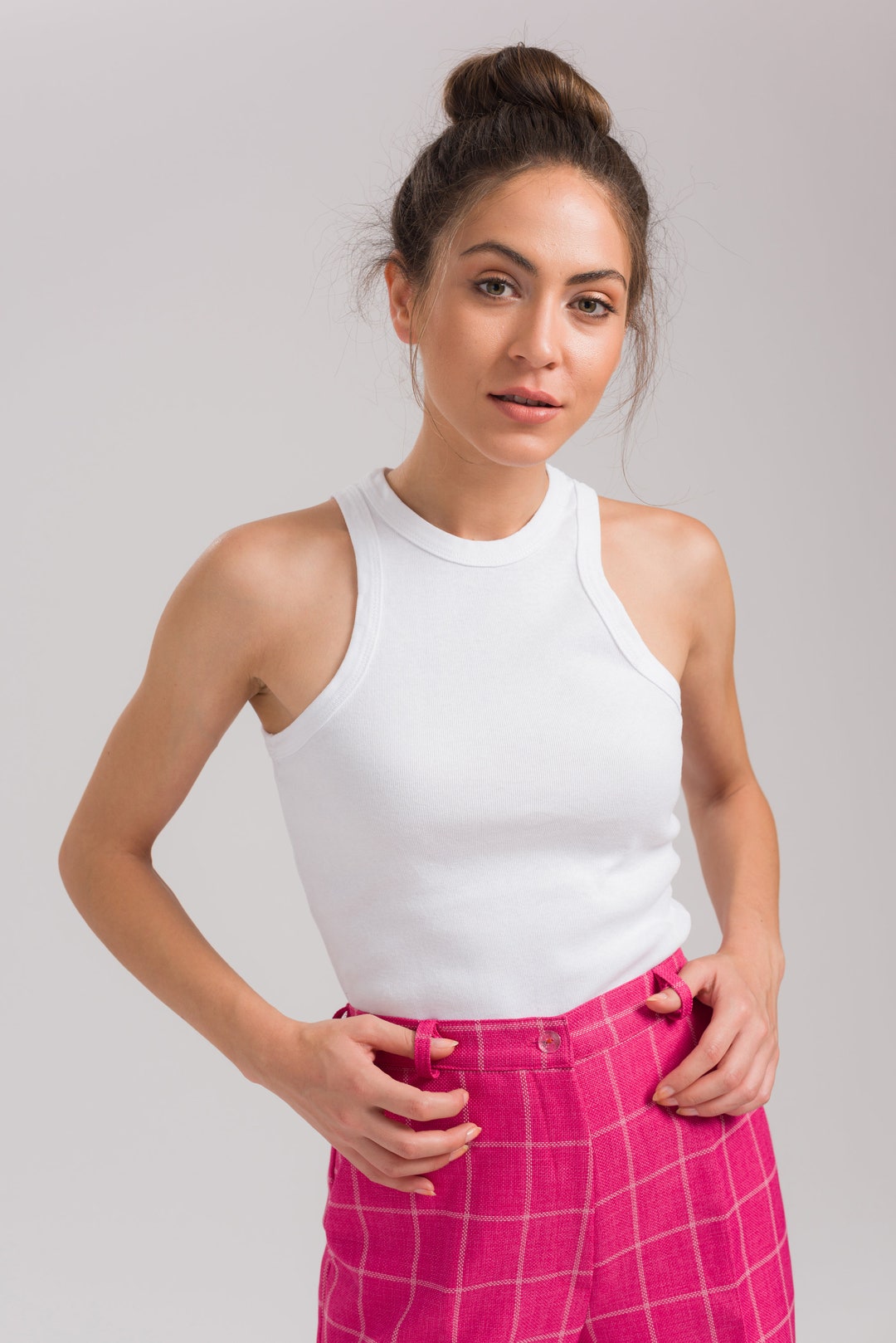 White Tank Top - Country Tank Top - Valentine's Day Gift - Cotton T ...