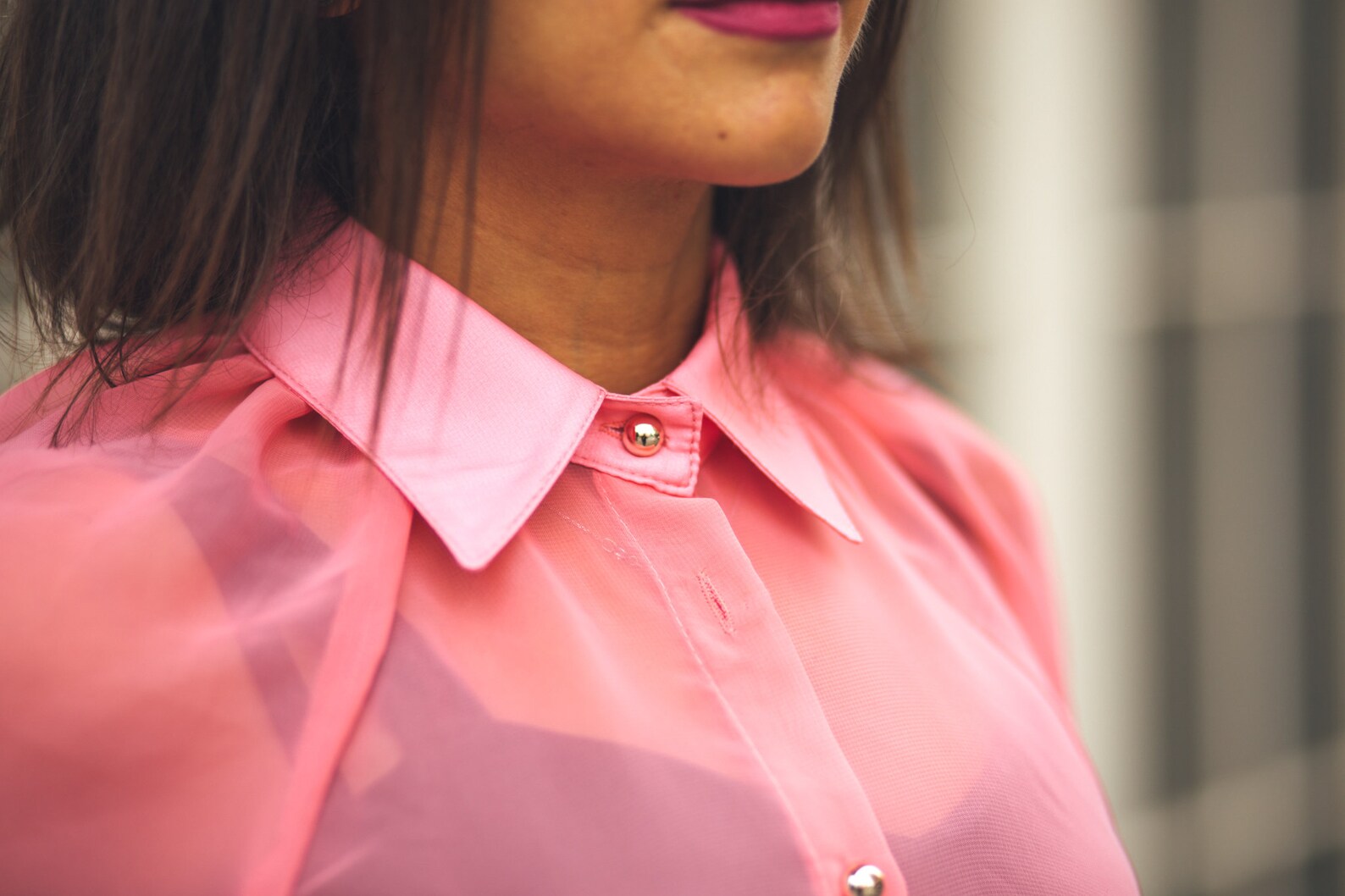 Vintage Pink Blouse Long Pink Blouse Pink Women Blouse - Etsy